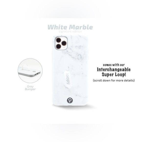 Loopy Case | Cell Phones & Accessories | White Marble Loopy Case For ...